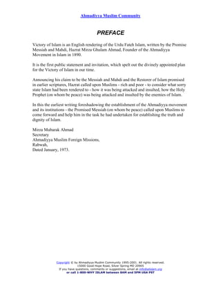 Victory of islam | PDF