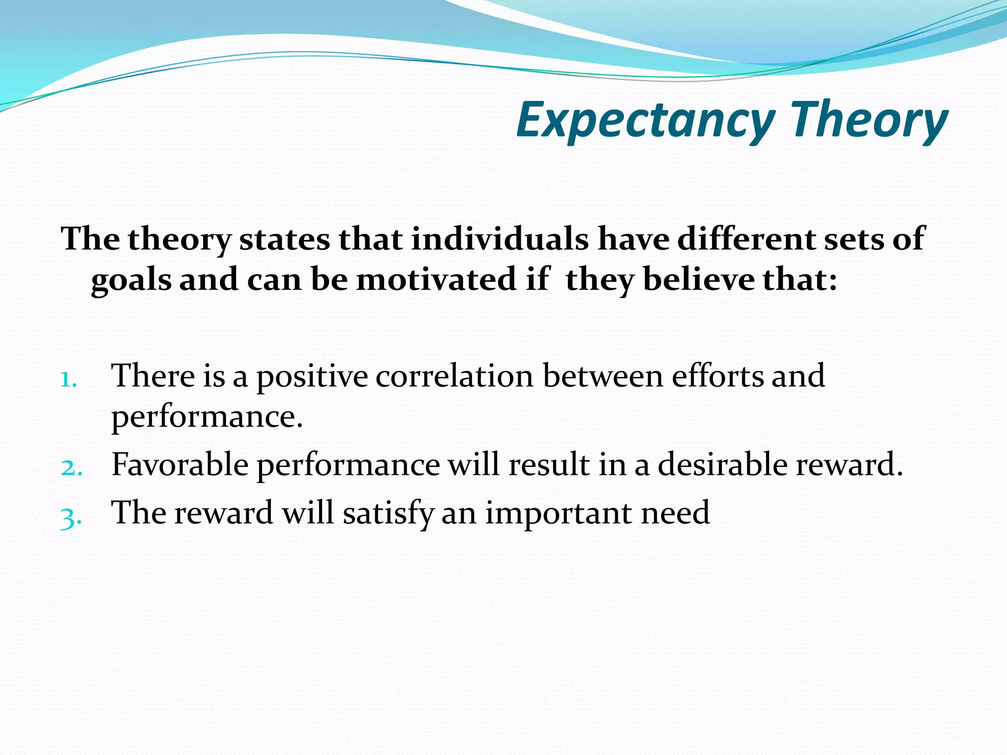 expectancy theory | PPTX