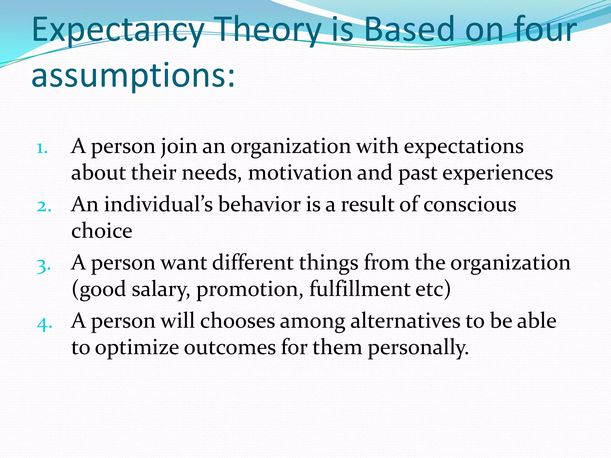 expectancy theory | PPTX