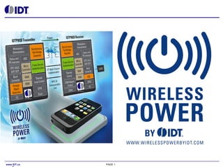 IDT Wireless Power IDTP9020, IDTP9030 IC and Evaluation Kit Overview | PPT