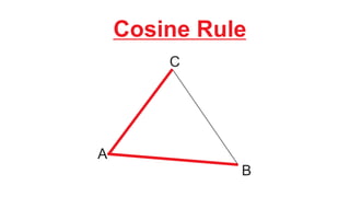 Cosine rule | PPTX