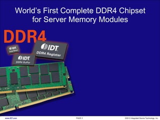 Understanding and Testing DDR4 R-DIMM and LR-DIMM Technology | PPT