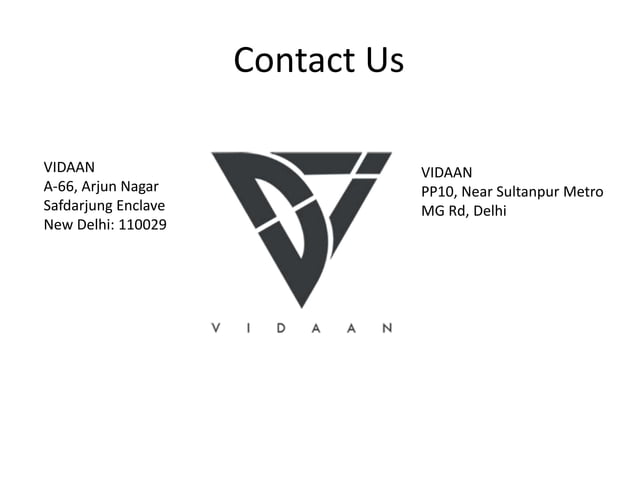 Vidaan logo designing company in delhi | PPTX