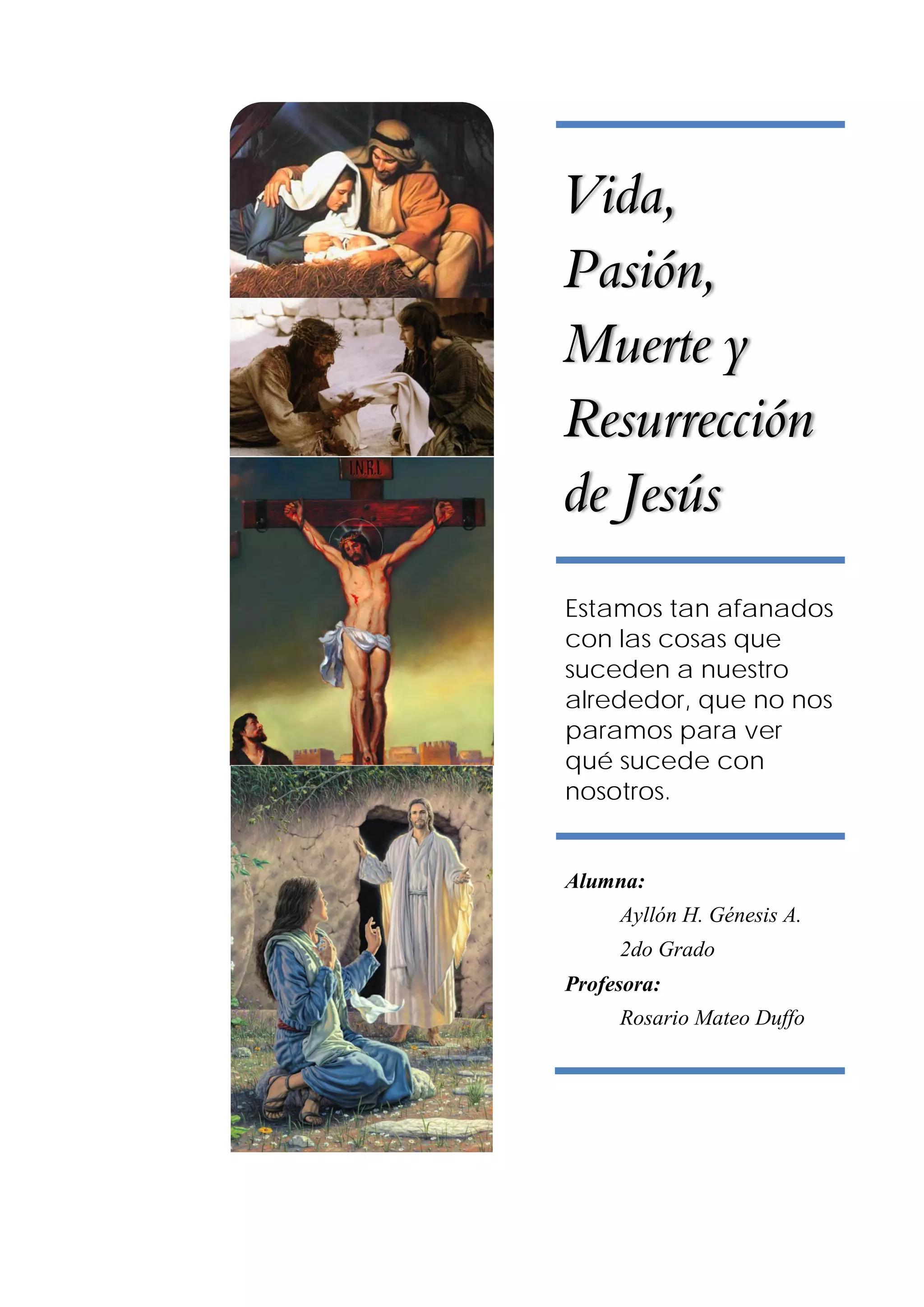 Vida, Pasión, Muerte y Resurrección de Jesús | PDF