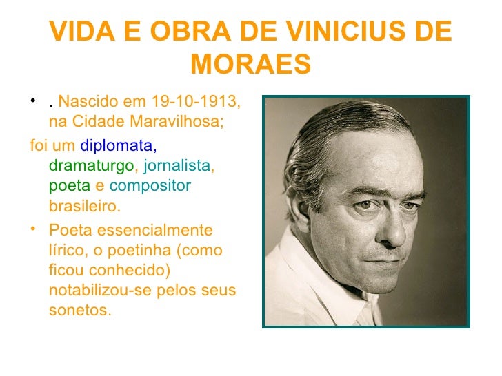 Vida e obra de vinicius de moraes aula mara