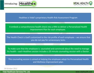 Vidal healthex | PPT | Healthcare Industry | Industries