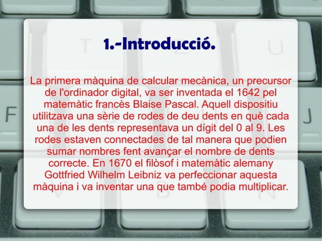 Historia dels ordinadors | ODP