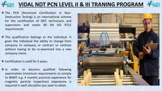 Vidal pcn level 1,2 and 3 training program | PPTX | Science
