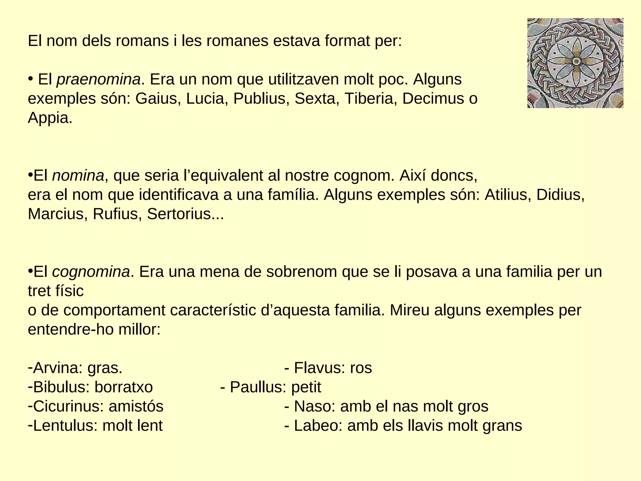 Societat i vida a l'Imperi Romà | PPT