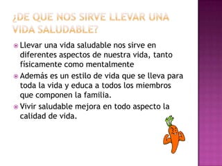 Vida saludable power | PPTX