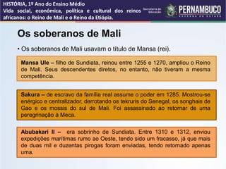 Vida social, econômica, política e cultural dos reinos africanos O ...