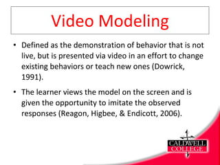 Video Modeling | PPT