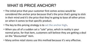 anchor pricing and reference pricing | PPT