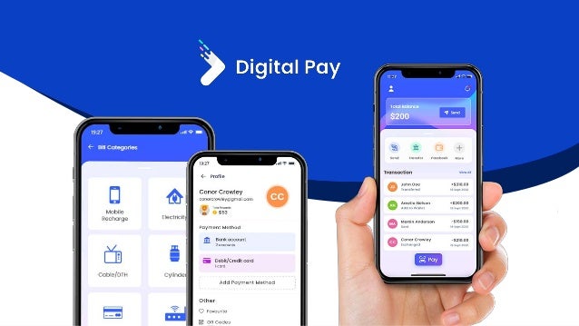 Digital Pay | Online Money Transfer App PPT | CodeStore Technologies | PPTX