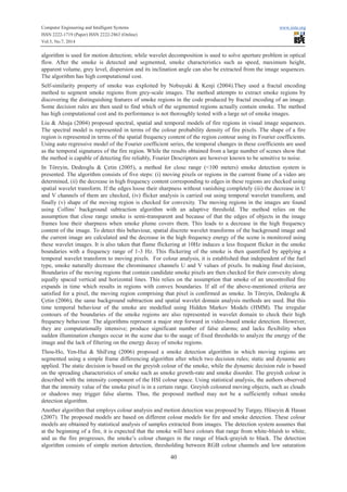 Video based smoke detection algorithms | PDF