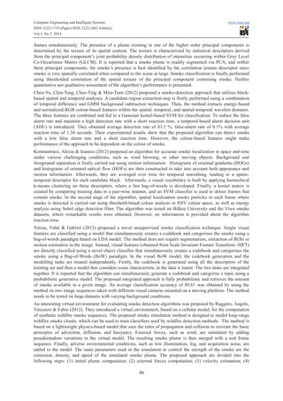 Video based smoke detection algorithms | PDF