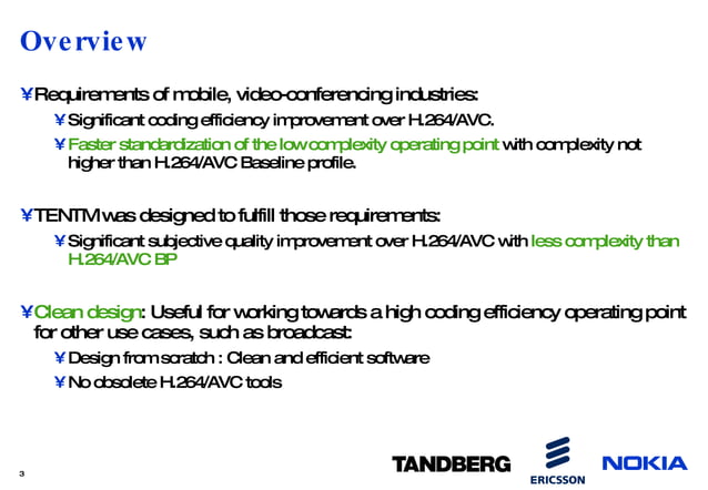 Video coding technology proposal by | PPT