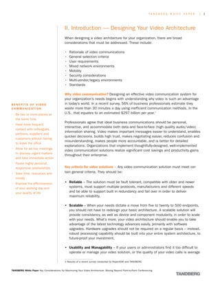 Video Conferencing Architecture | PDF