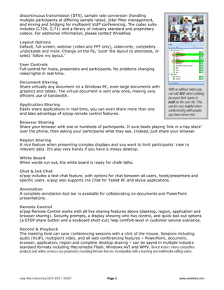 - Video conferencing data sheet | PDF