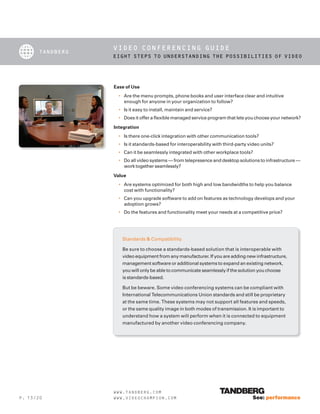 vidEo ConfErEnCing guidE | PDF
