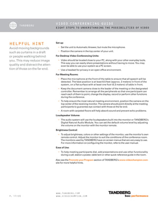 vidEo ConfErEnCing guidE | PDF