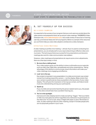 vidEo ConfErEnCing guidE | PDF