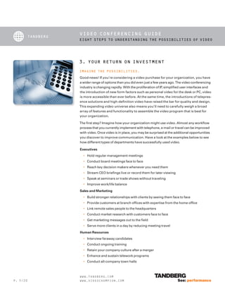 vidEo ConfErEnCing guidE | PDF