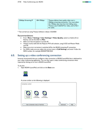 Video Conferencing over BGAN | PDF