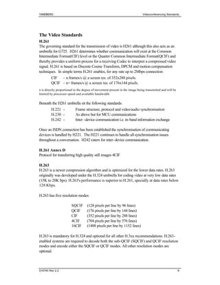 Video Conferencing Standards | PDF
