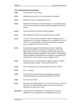 Video Conferencing Standards | PDF