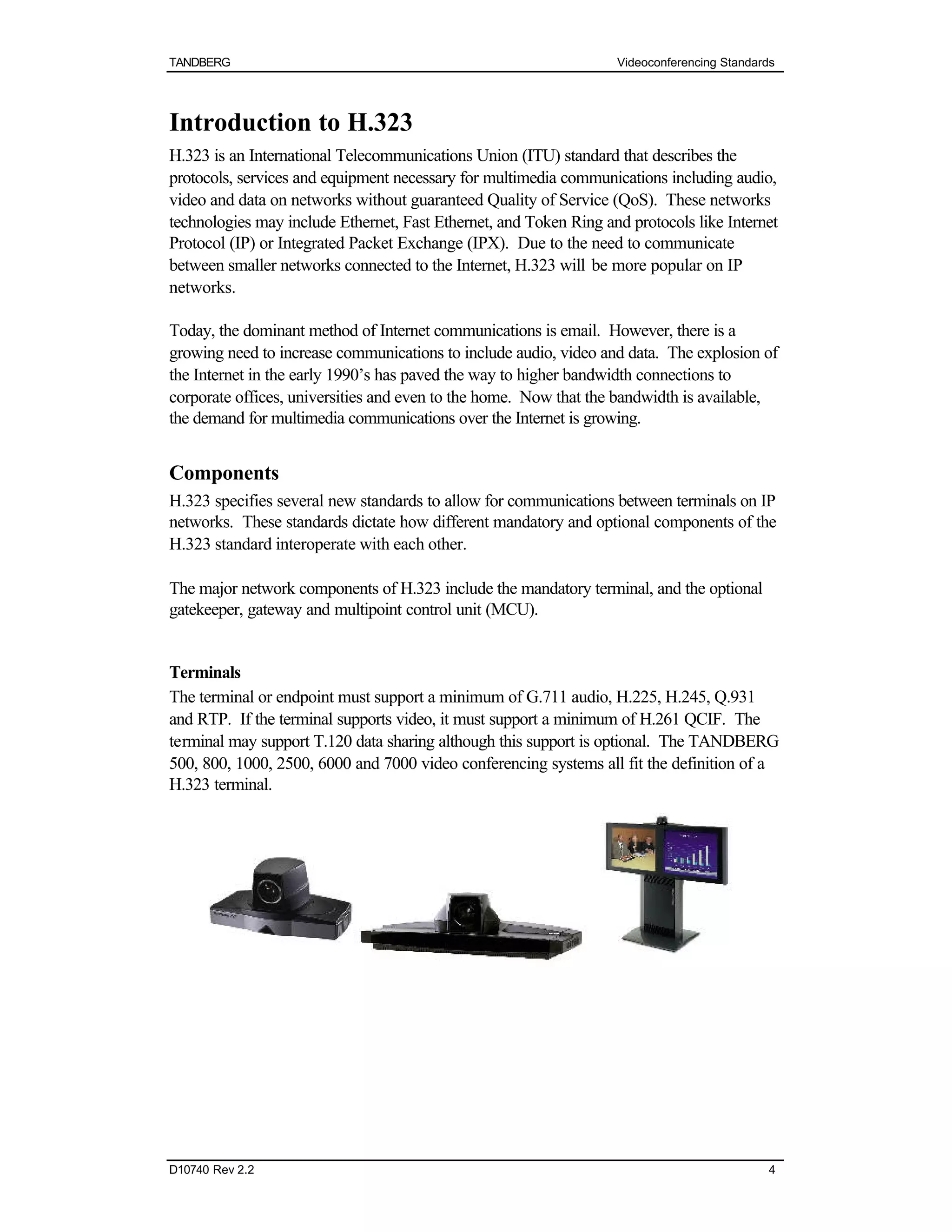 Video Conferencing Standards | PDF