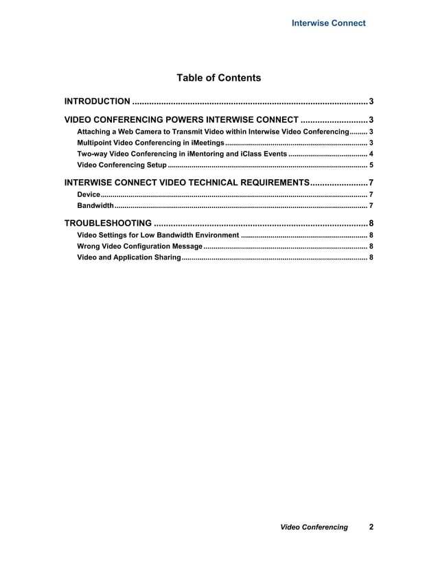 Video Conferencing | PDF