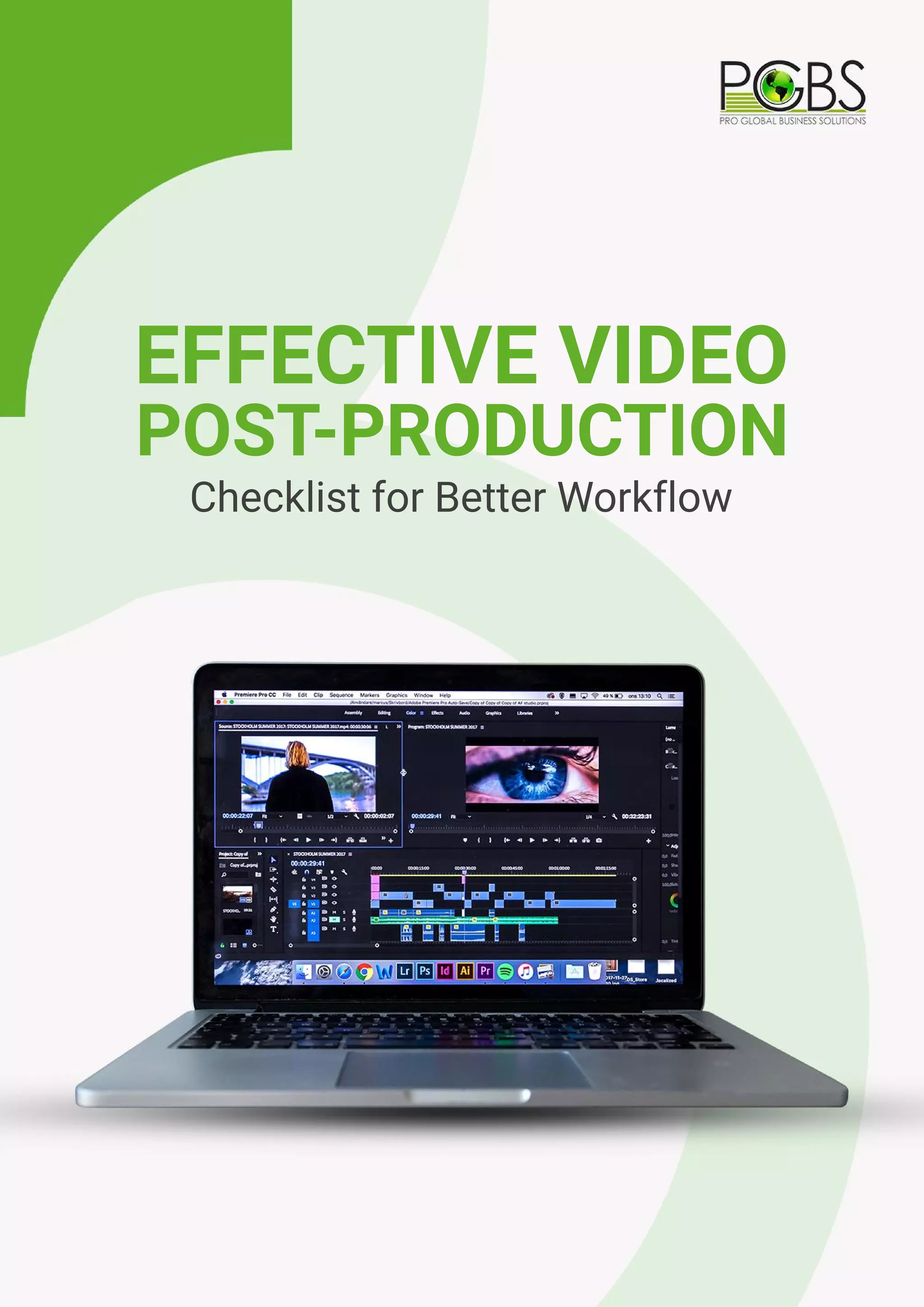 Video Post-Production Checklist for Better Video Editing Output | PDF
