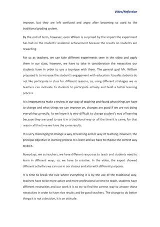 Video reflection | PDF