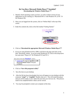 Video Streaming - User Guide.doc