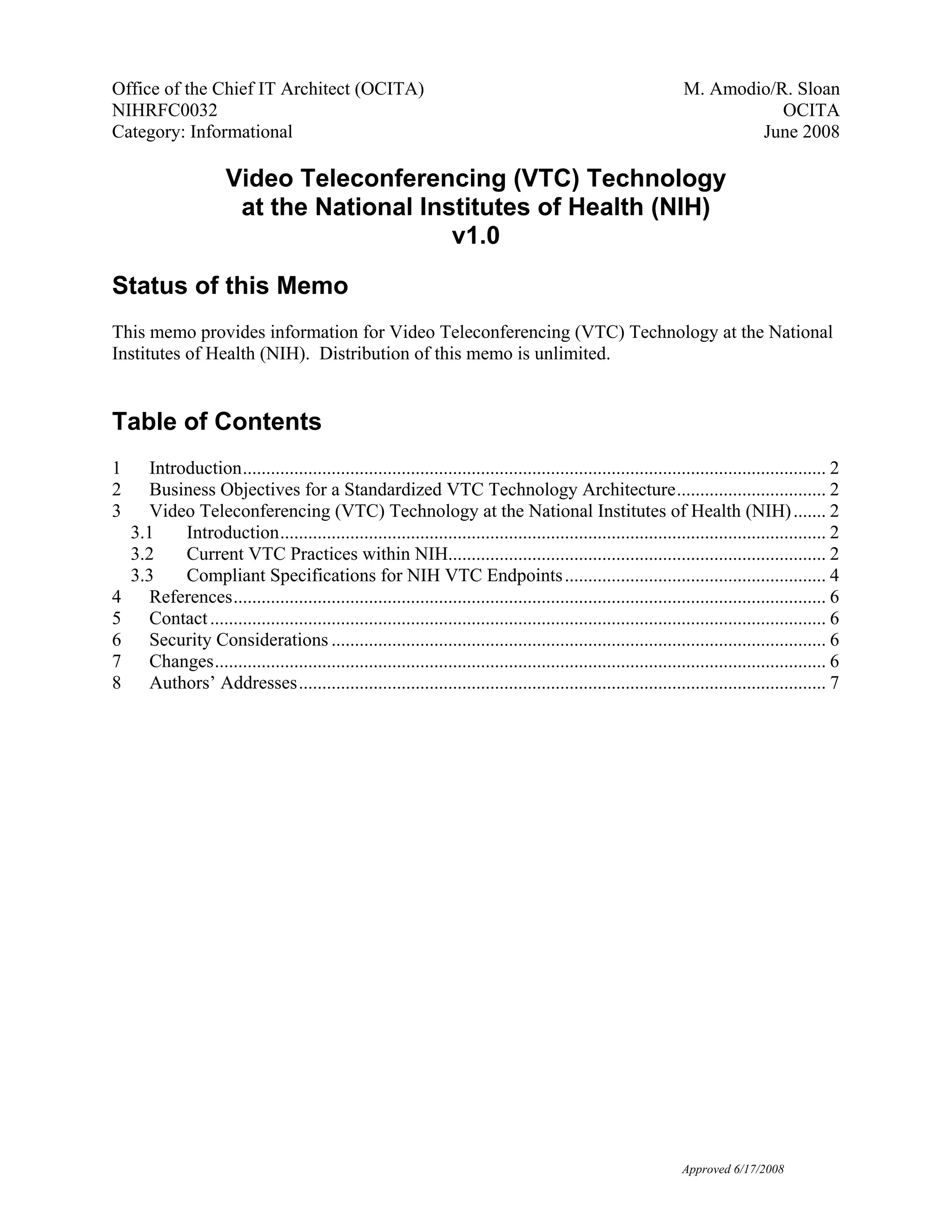 Video Teleconferencing (VTC) Technology at the National ... | PDF | Web Conferencing | Computer ...