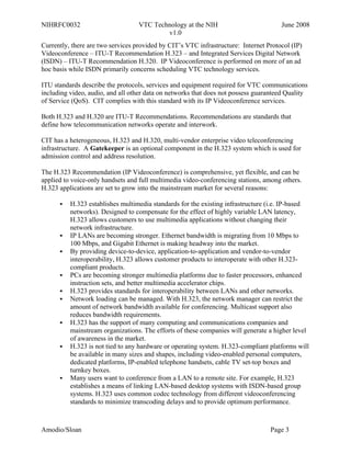 Video Teleconferencing (VTC) Technology at the National ... | PDF | Web Conferencing | Computer ...