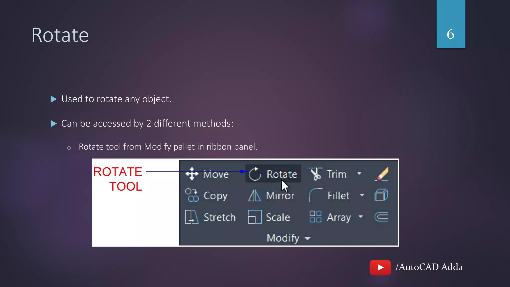 Tutorial 10 Mirror Offset And Rotate Command In Autocad Ppt