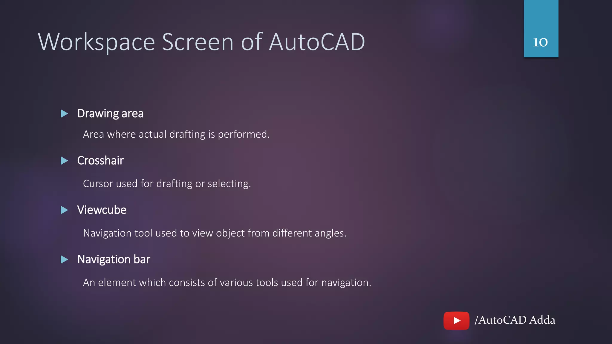 Tutorial 1 - Introduction to AutoCAD, About & History of AutoCAD, User Interface of AutoCAD ...