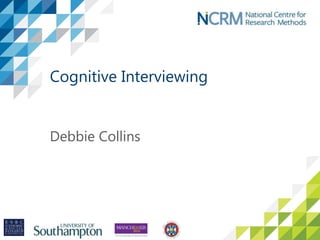 Cognitive interviewing | PPTX