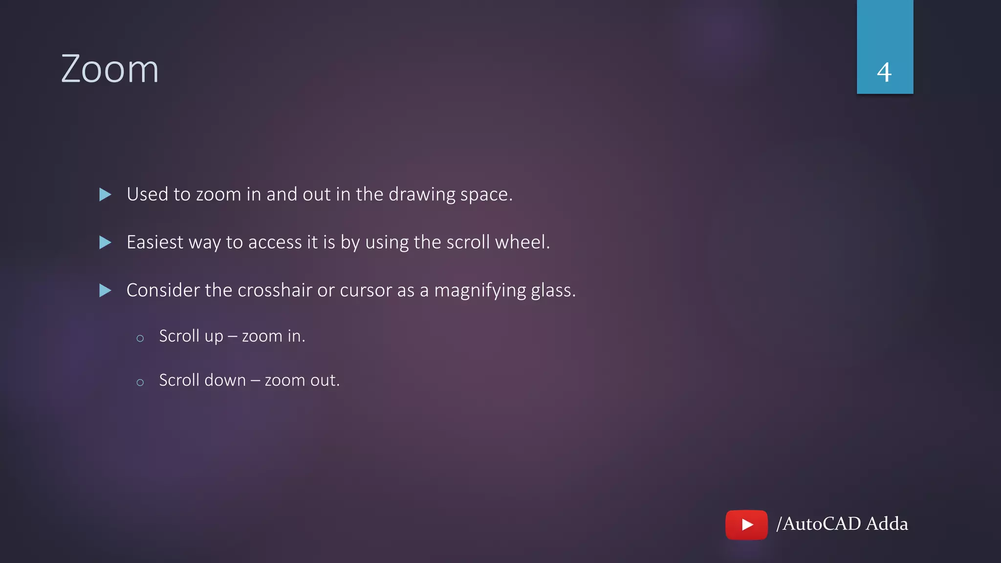 Tutorial 3 - Pan command, Zoom command and how to access AutoCAD files remotely. | PPT