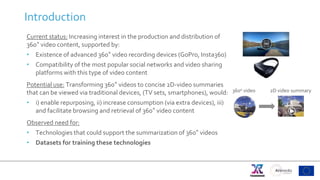 Dataset and methods for 360-degree video summarization | PPTX | Video Software | Computer ...