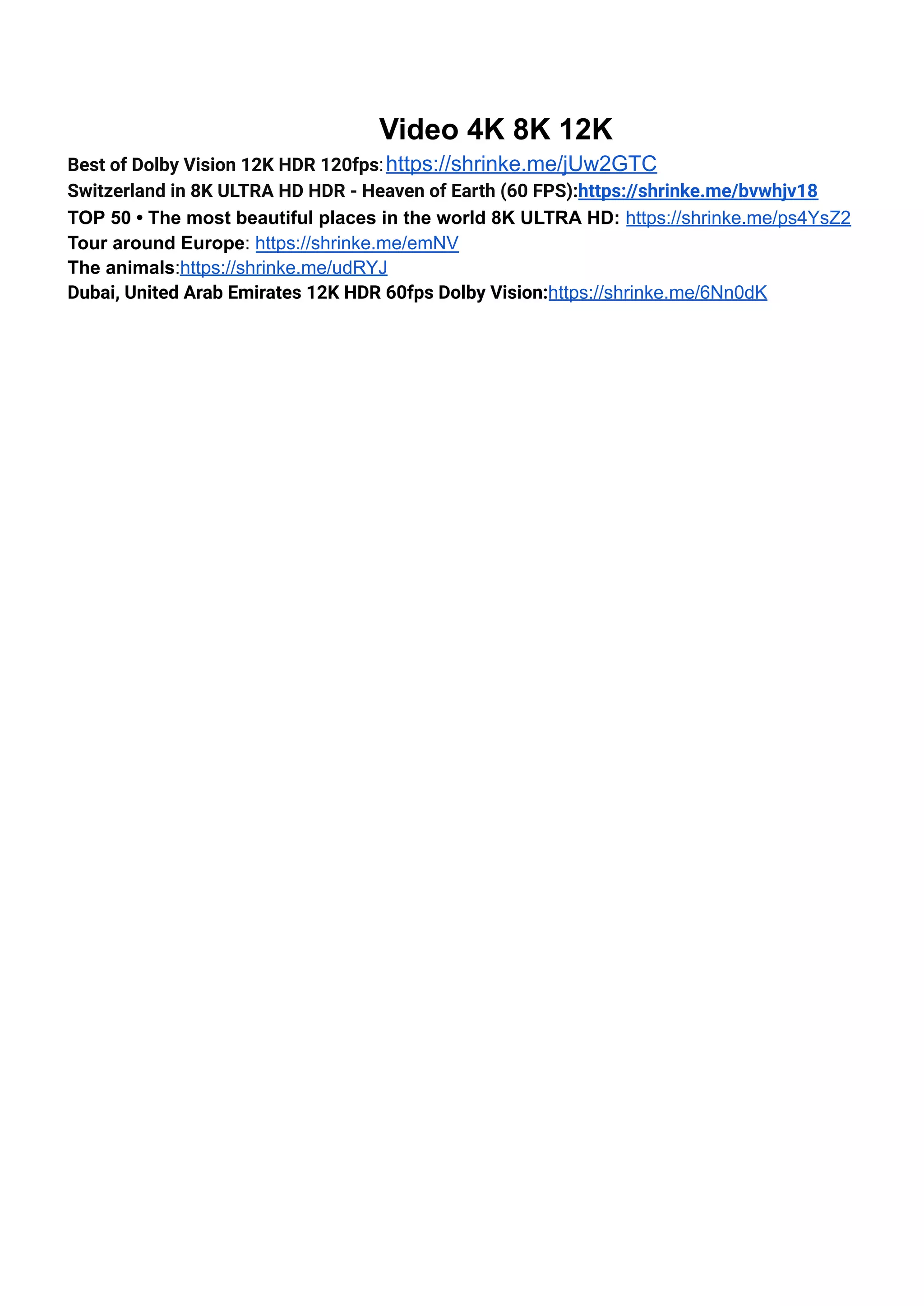 Video 4K 8K 12K | PDF