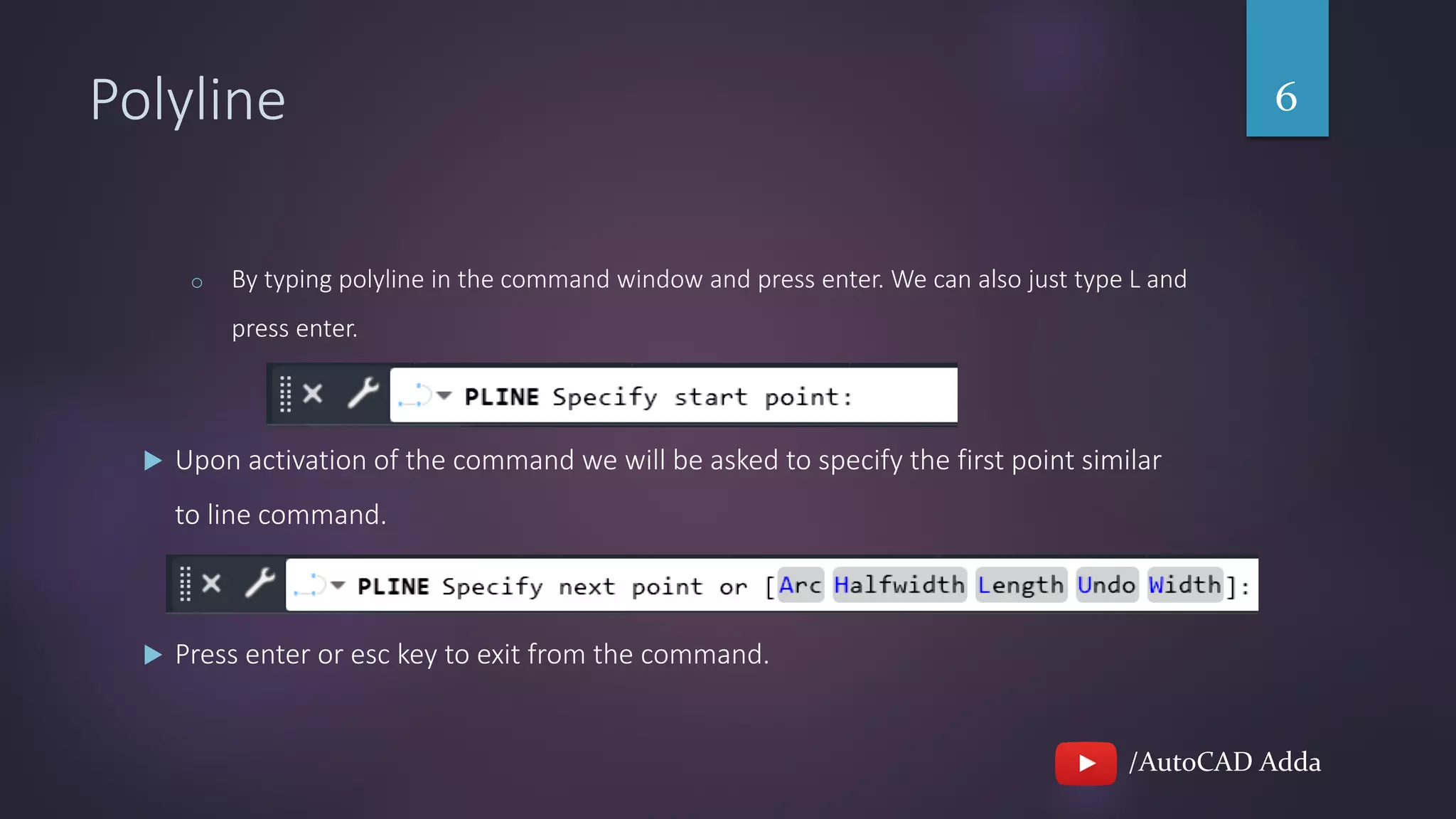 Tutorial 4 - Line & Polyline command in AutoCAD. | PDF | Technology & Computing