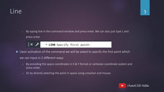 Tutorial 4 - Line & Polyline command in AutoCAD. | PDF