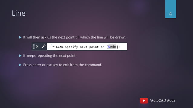 Tutorial 4 - Line & Polyline command in AutoCAD. | PDF | Technology & Computing