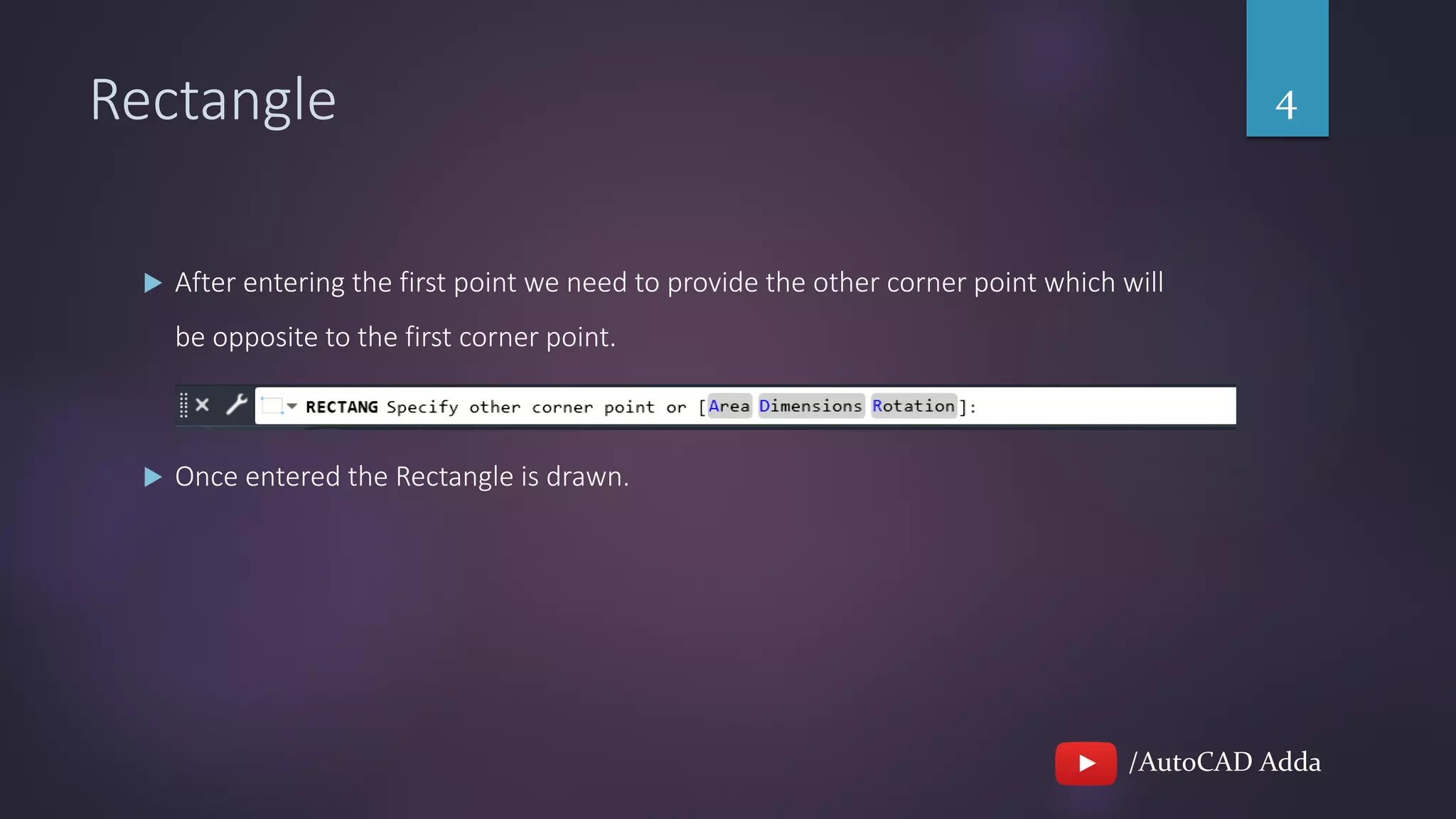 Tutorial 5 - Rectangle and Circle command in AutoCAD. | PDF