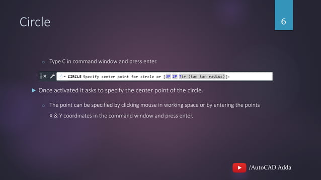 Tutorial 5 - Rectangle and Circle command in AutoCAD. | PDF