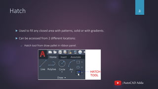 Autocad Hatch Tutorial