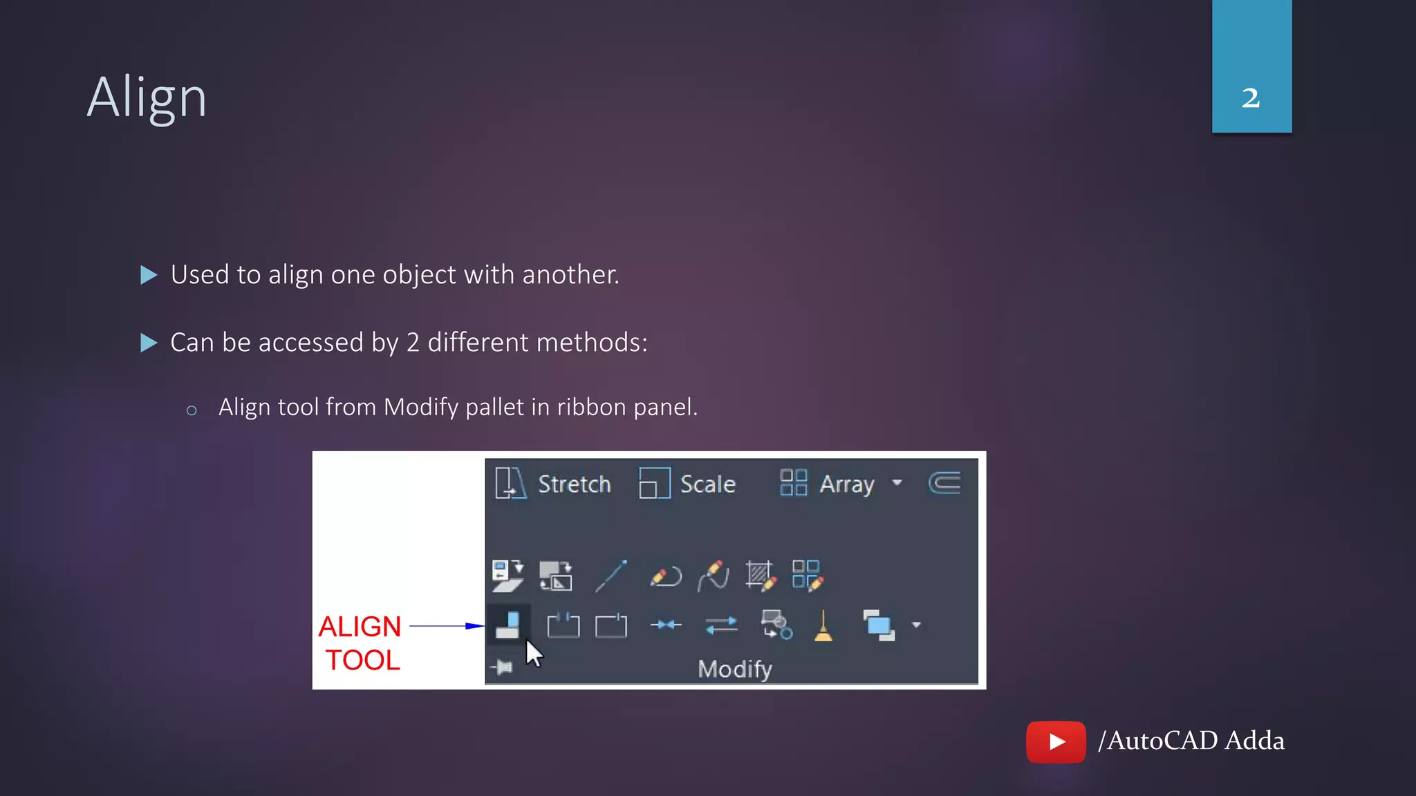 Tutorial 9 Align Explode And Fillet Command In Autocad Ppt
